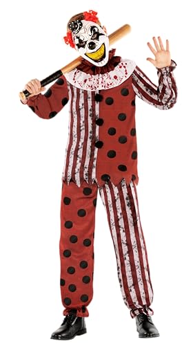 Morph Costumes Scary Clown Costume Kids – Horror Killer Clown Costume ...