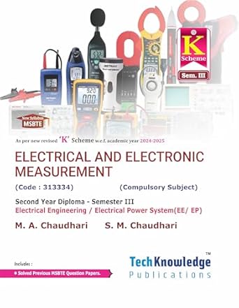 Buy Electrical and Electronic Measurement - K Scheme Sem 3 Electrical ...
