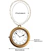 Amazon.com: Halloween Gold Clock Necklace White Rabbit Clock Hip Hop ...