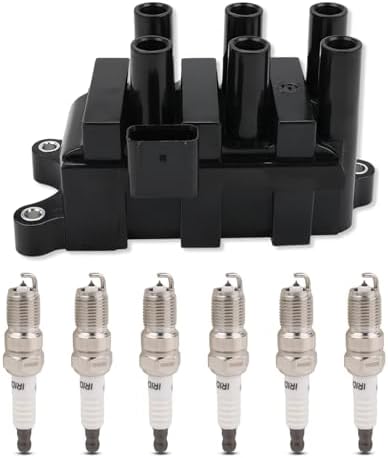 Amazon.com: JDMON 1pcs Ignition Coils and 6pcs Spark Plug Compatible ...