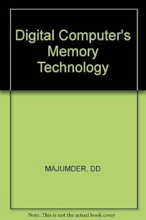 Amazon Digital Computer S Memory Technology Majumder D Dutta Das