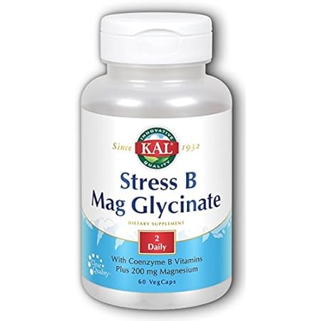 Amazon.com: KAL Stress B Mag Glycinate, B Complex Vitamins Plus ...