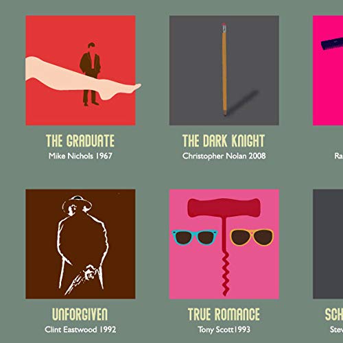 100 Movie Scratch Off Poster by Travel Revealer - Top Films of All Time ...