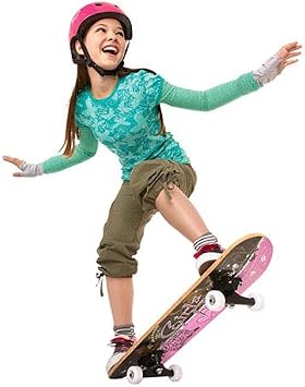 Amazon.com : RazorX Girl's Rule Skateboard and Helmet Combo (Small ...