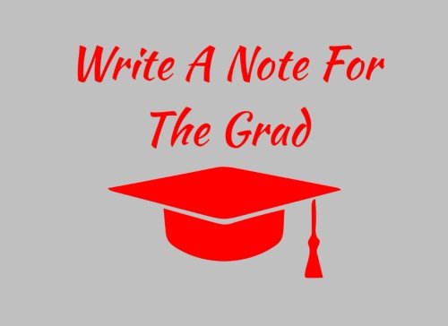 Write A Note For The Grad: Silver Gray / Red Spirit Colors Graduation ...