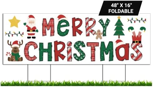 Amazon.com : 9 PCS Christmas Yard Signs Candy Outdoor Signs Peppermint ...