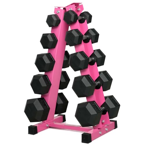 Best Pink Dumbbell Sets With Racks for Home Gym Workouts – Stacked Jacked