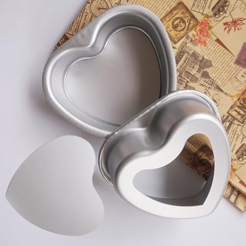Amazon.com: Webake Springform Pan 4 inch Heart Shape Mini Cheesecake ...