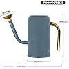 Amazon.com : 0.6 Gallon Metal Watering Can with Brass Colored Removable ...