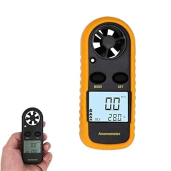 GM816 Digital Anemometer Wind Speed Air Velocity Airflow Temperature ...