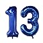 Amazon.com: 40 inch Navy Blue Number 18 Balloon ，Giant Large Aluminum ...