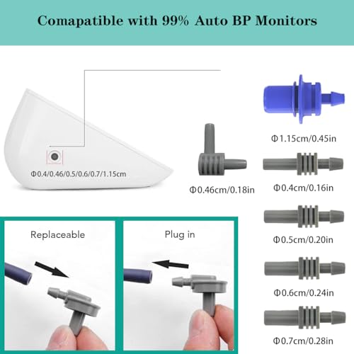 Replacement Blood Pressure Cuff Connectors Adapter, HYINUS 6 Different ...