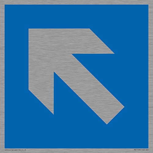 Custom Mandatory: Up left arrow Sign – 200x200mm – S20 – BigaMart
