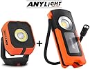ANYLiGHT Work Light, Magnetic Rechargeable Light with 4 Modes & 150°Rotatable, 1200LM Waterproof ...