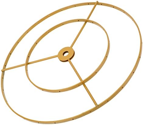 LABRIMP Lamp Shade Holder Rings Round Crafts Metal Style Home Light ...