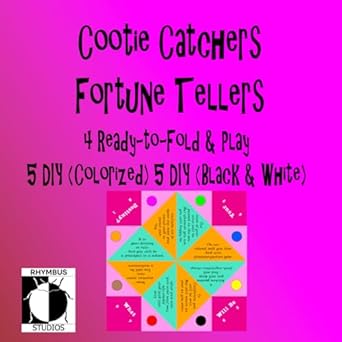 Cootie Catchers Fortune Tellers: 4 ready-to Fold & Play; 5 DIY ...