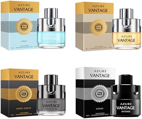 Amazon.com : Hybrid & Company Azure Vantage Men's 4 Pcs Classsic Scent ...