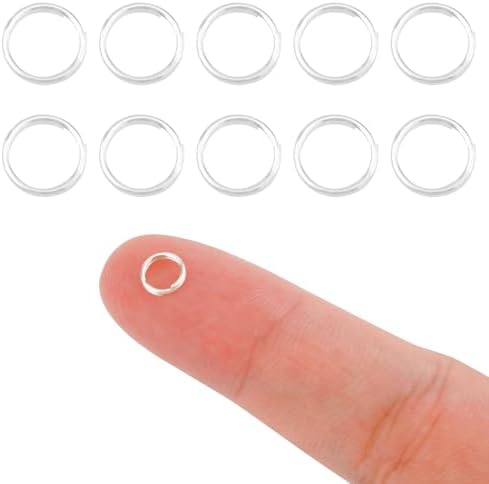 10pcs Mini Key Ring Open Rings, Sterling Silver Mini Open Jump Rings ...