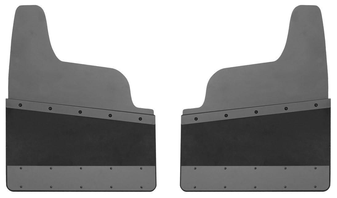 25″ Kickback Rubber & S/S Mud Flaps for Dually Trucks - 64363 : Amazon ...
