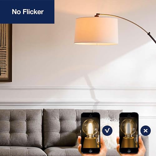 Snapklik.com : Vintage Globe LED Edison Bulbs, G25 Dimmable Flexible ...