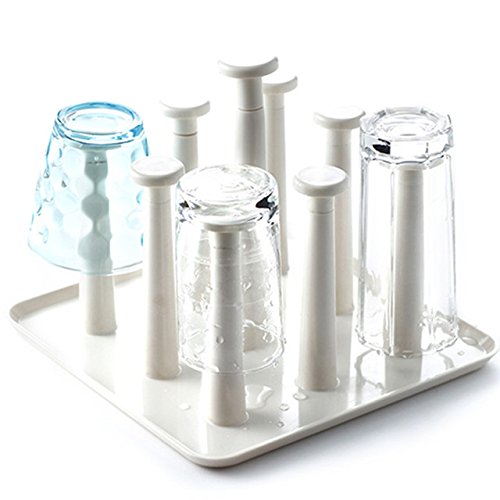 1PC Plastic Glass Cup Holder Organizer Storage Shelf Mug Utensils ...