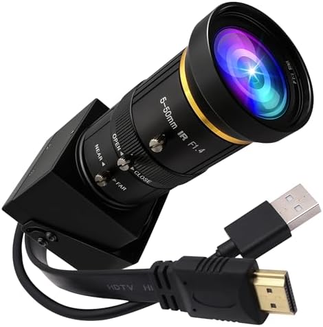 Amazon.com: ELP 4K 60fps USB3.0 Webcam - HDMI & USB Output, Dual ...