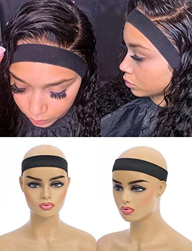 2PCS Elastic Bands for Wig Edges Lace Melting Bands Wig Bands for ...