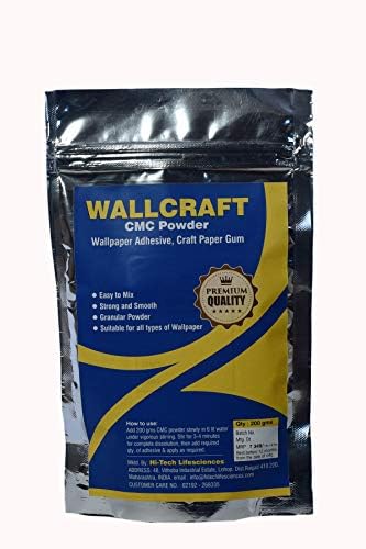 Wallcraft- CMC Powder All Purpose Wallpaper Adhesive - Craft Paper gum ...