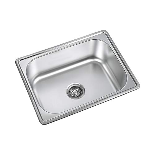 KAFF KSD 60 SB Single Bowl Sink With Anti Condensation Coating, Silver ...