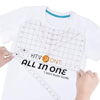 HTVRONT Tshirt Ruler Guide for Vinyl Alignment - Tshirt Measurement ...