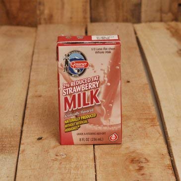 Amazon.com: Gossner Shelf Milk 27- 8oz Cartons (Strawberry) : Grocery ...