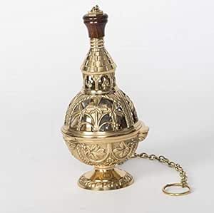 Amazon.com: Small Religious Single Chain Church Censer, Thurible in ...