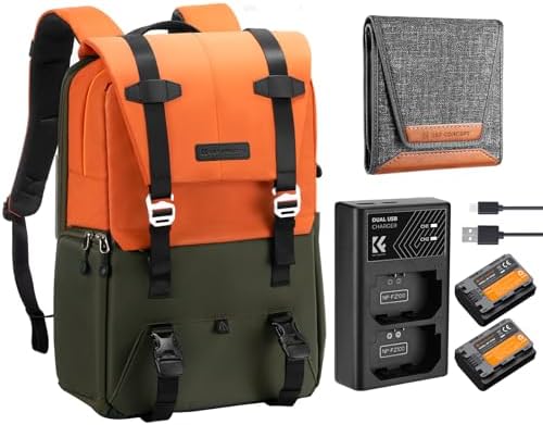 Amazon.com : K&F Concept 20L Camera Backpack + NP-FZ100 Battery and ...