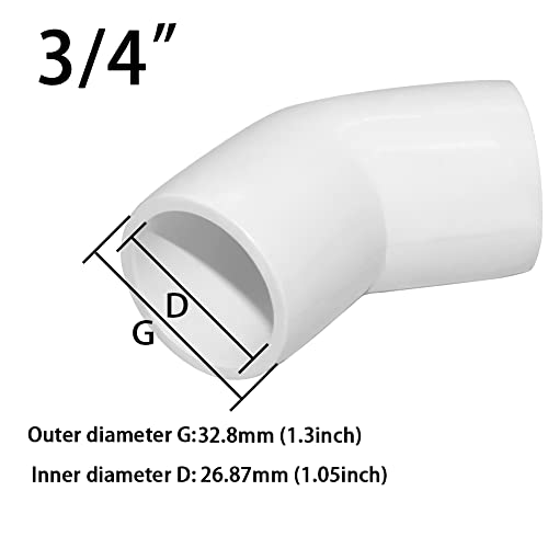 Codos De PVC De 45 Grados - Ferreteria Y Herramientas