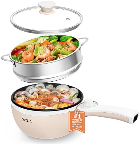 Amazon.com: OCTAVO Electric Shabu Pot 3L with 1350W Adjustable Power ...