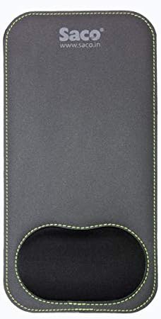 Saco Mini Small Size Ergonomic Mouse Pad with Soft Memory Foam Wrist ...