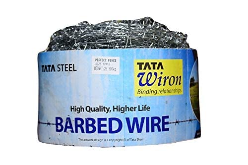 Barbed Wire, Barbed Wire for Fencing Approx Length 300 Meters, : Amazon ...
