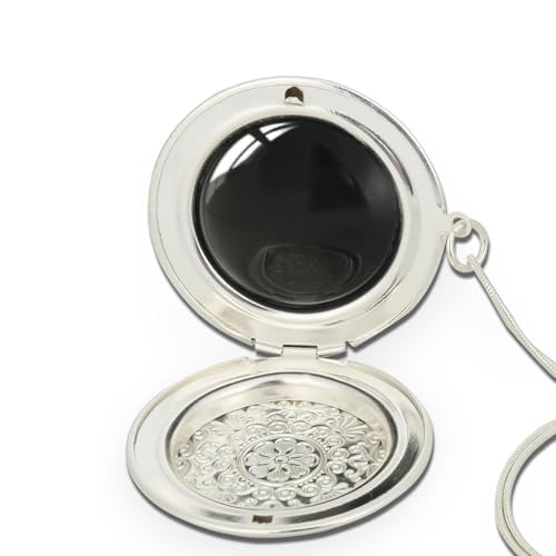 Amazon.com: Scrying Mirror Necklace,Black Obsidian Mirror，Scrying ...