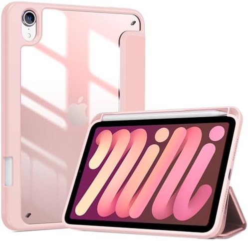 Amazon.co.jp: ProCase iPad Mini A17 Pro 第7世代 2024 Mini6 ケース 2021 8.3インチ ペンホルダー オートスリープ/ウェイク機能 耐 ...