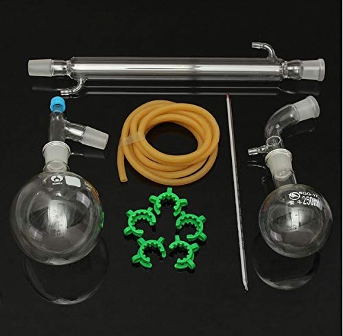 500ml Lab Glassware Kit Glass Distillation Apparatus Essential Oil ...