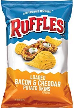 Amazon.com: Ruffles Ridged Potato Chips, Loaded Bacon/Cheddar Potato ...