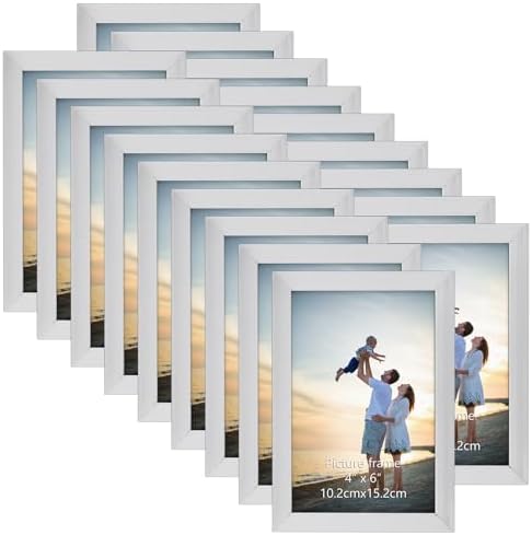 Amazon.com - Hoikwo 18 Packs 4x6 Silver Multi Picture Frames Set for ...