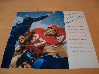 Doak Walker Auto Signed Vintage Magazine Photo JSA B - Autographed NFL ...