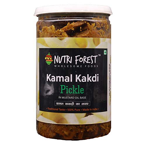 Nutri Forest Lotus Stem Pickle Kamal Kakdi ka Achar -400gm : Amazon.in ...
