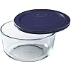 Pyrex Simply Store 10-Piece Glass Food Storage Set with Blue Lids