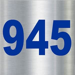 Number Plate 945 Room, Door No,Rack Numbers Warehouse, Steel Brushed ...