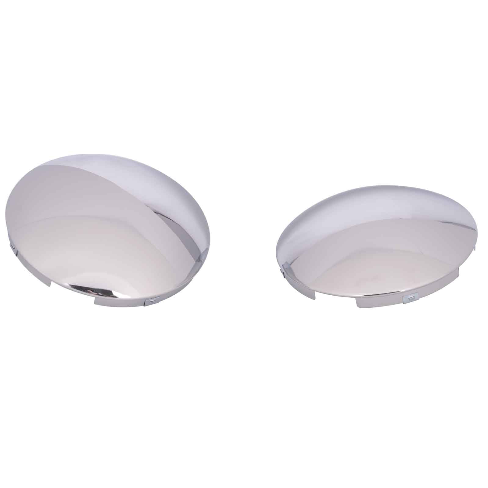 Amazon.com: CHDT66 Chrome Metal 4 Even Notched Dome Front Wheel ...