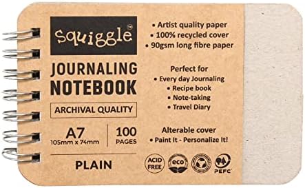 Little Birdie Squiggle Notebook A7 Plain 90gsm Wiro Squiggle 100 Pages ...