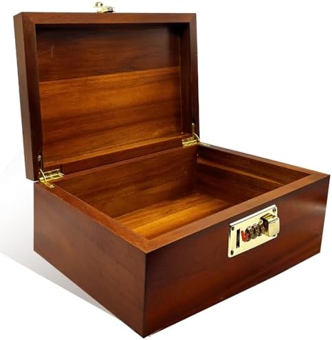 Amazon.com: Wood Keepsake Boxes with Lock and Keys Handcrafted ...