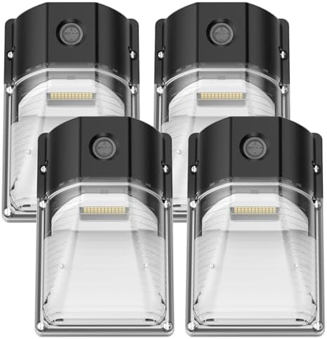 30W Mini LED Wall Pack Light with Dusk to Dawn Photocell, 5000K Wall ...